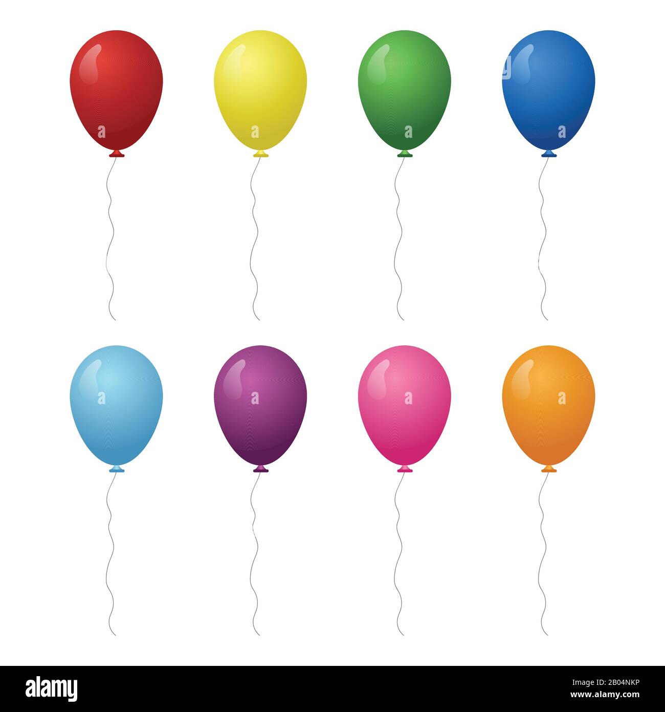 Birthday balloons vector Stock Vector Images - Alamy