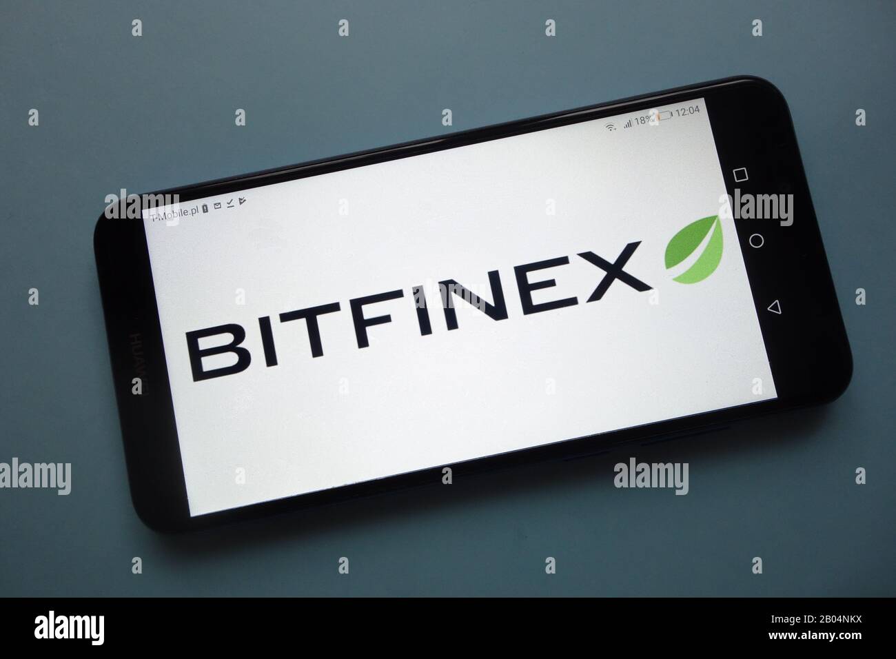 Bitfinex cryptocurrency exchange logo displayed on smartphone Stock ...
