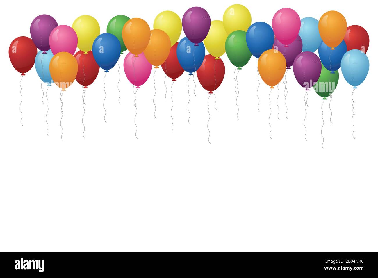 Balloons background vector illustration. Birthday concept Stock Vector ...