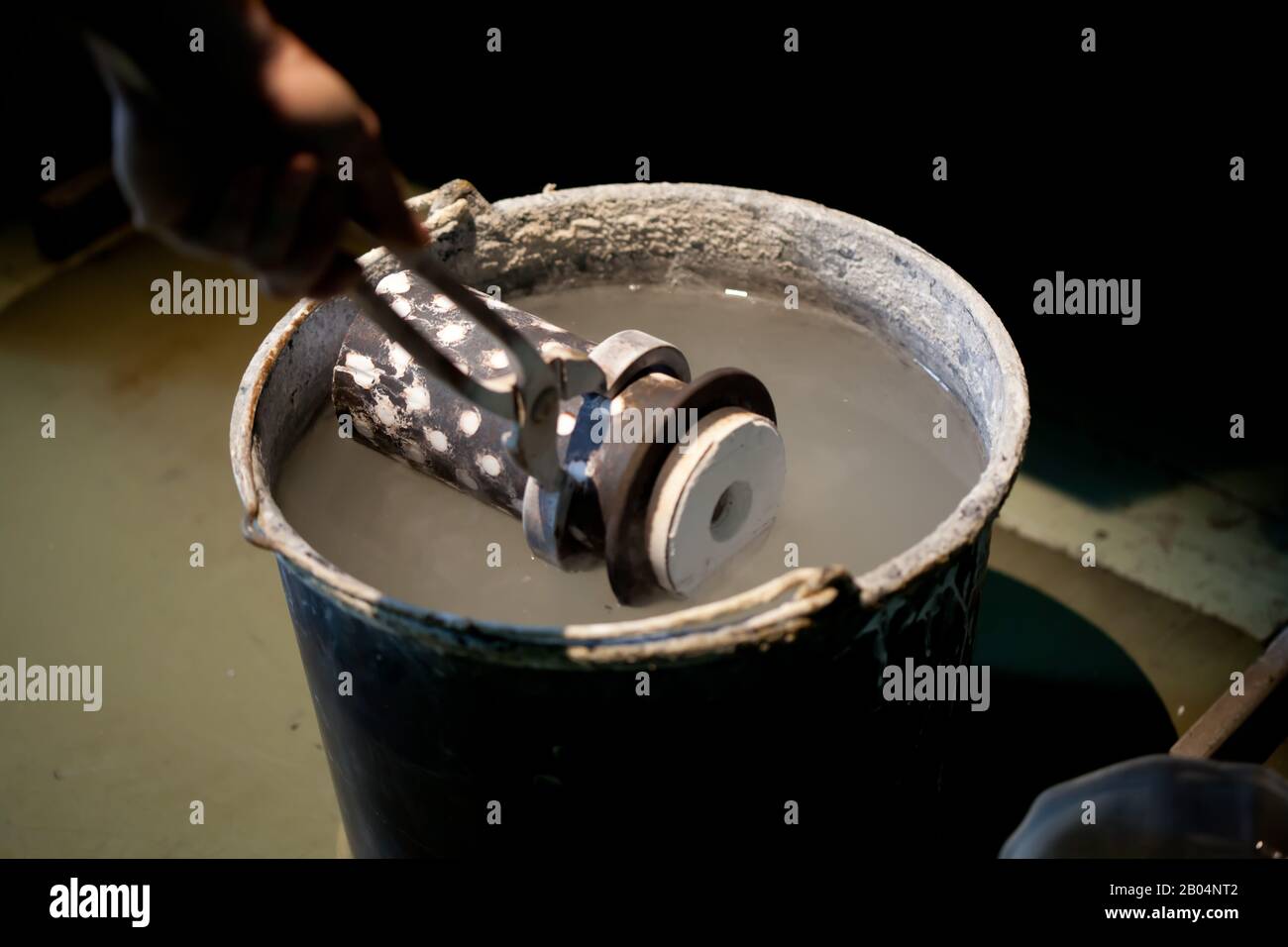 Cast iron melting process hi-res stock photography and images - Alamy