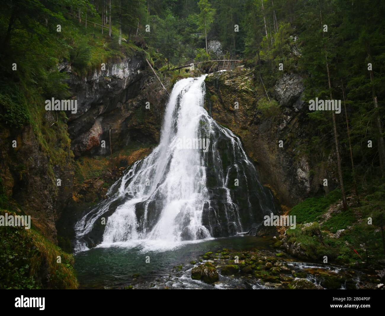 Gollinger Waterfalls, Austria: View of the waterfall Stock Photo - Alamy