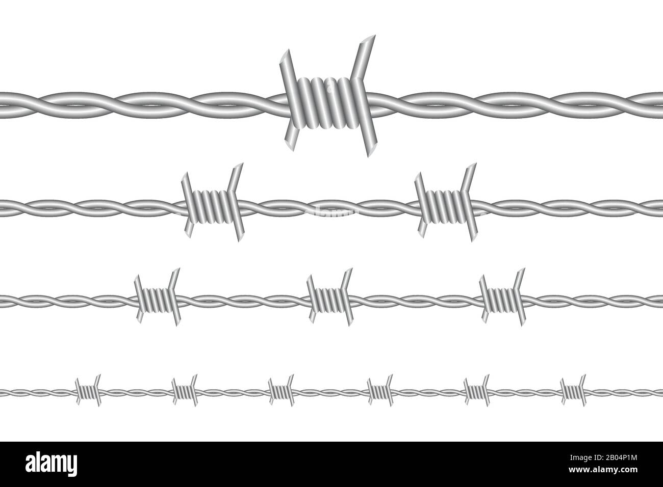 Barbed wire vector illustration isolated on white background Stock ...