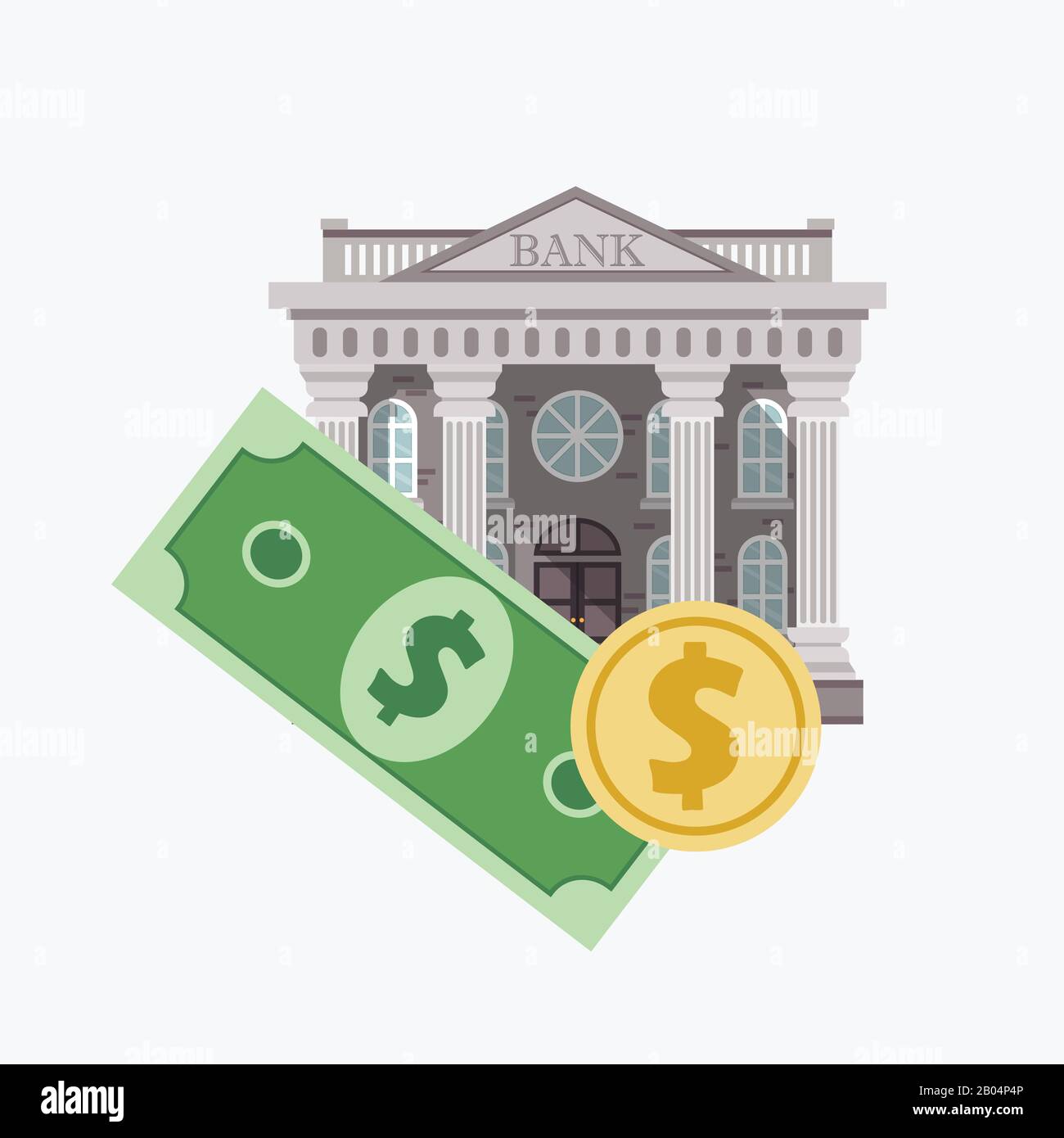 Banking concept. Vector illustration in flat design Stock Vector Image ...
