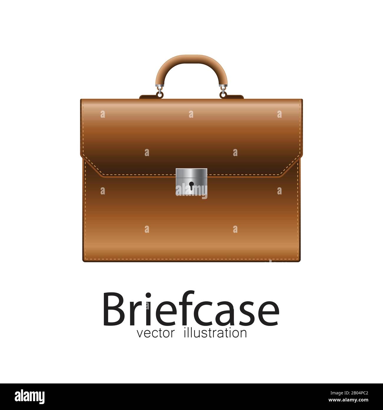 Business briefcase vector illustration isolated on white background ...