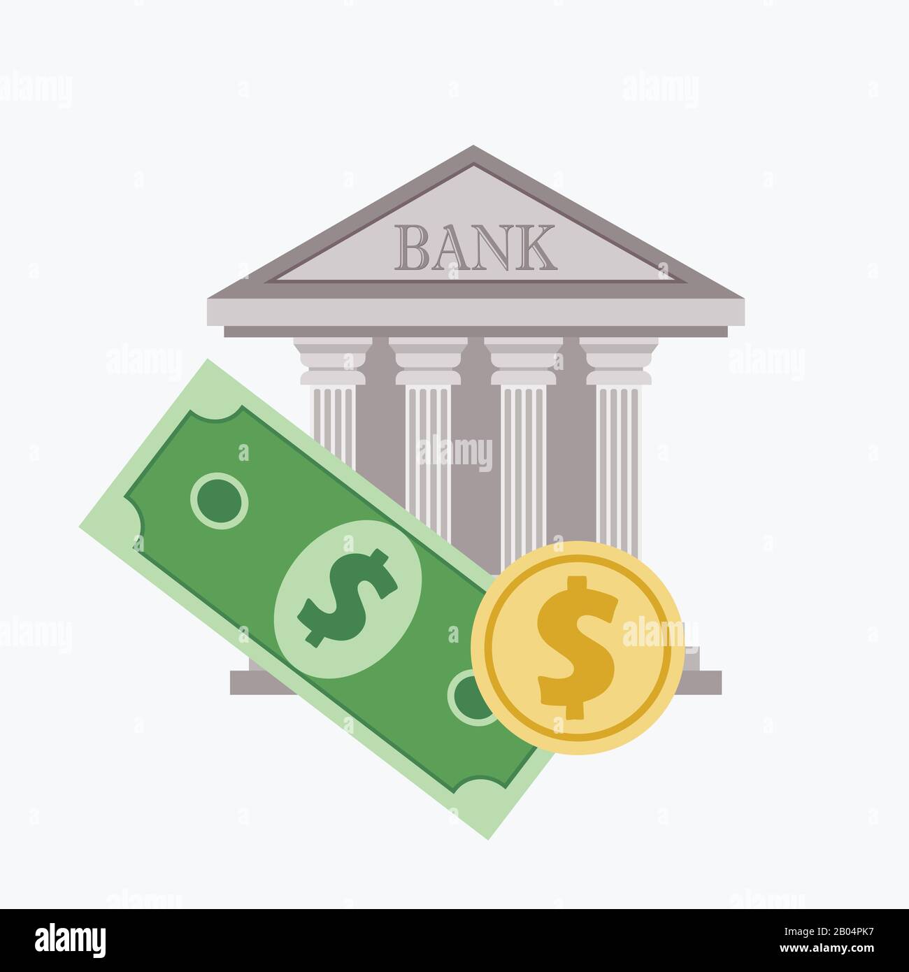 Banking concept. Vector illustration in flat design Stock Vector Image ...