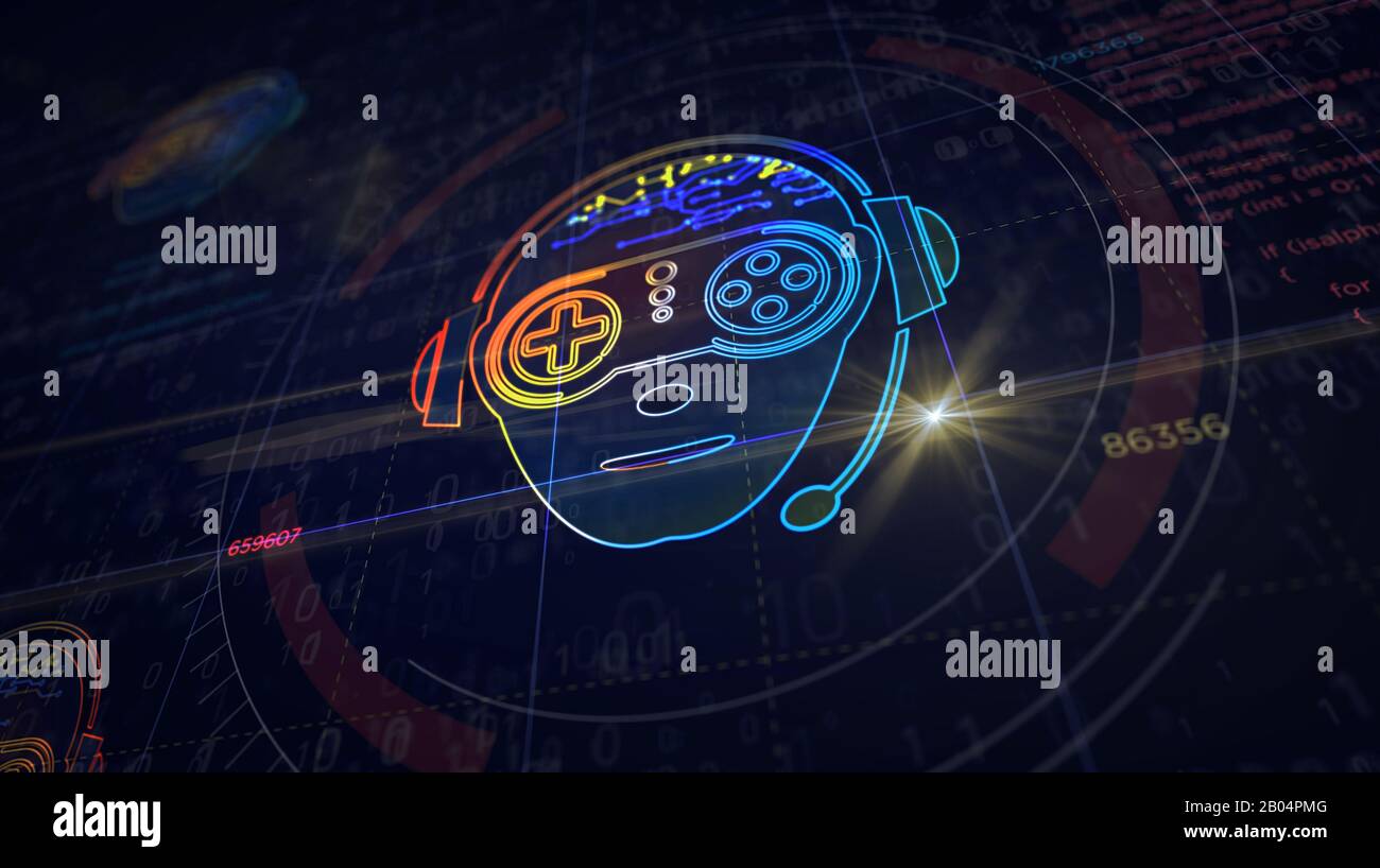 Esport cyber games with gamer symbol project creating. Abstract concept ...