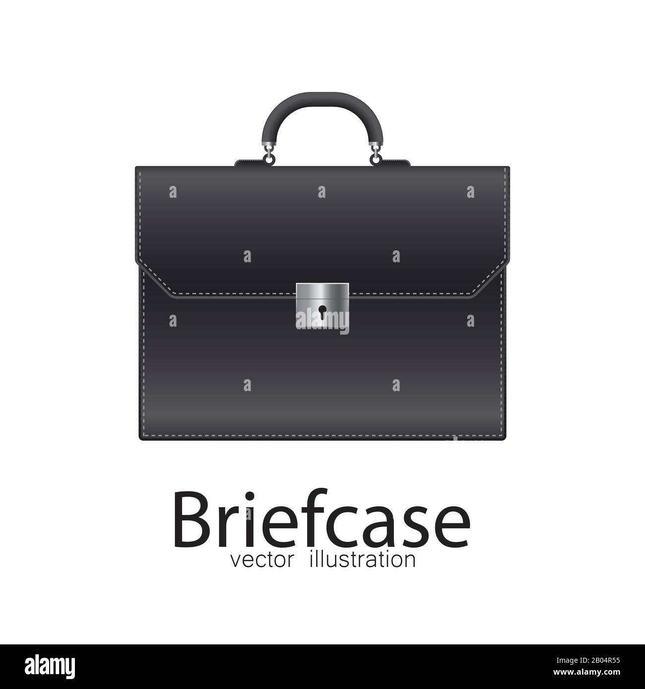 Business briefcase vector illustration isolated on white background ...