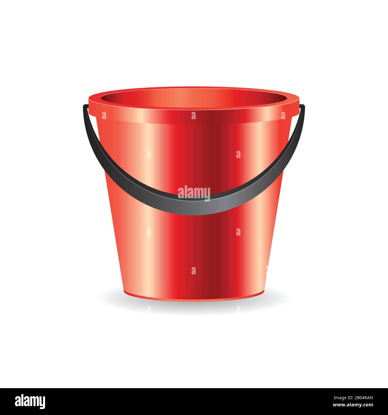 Realistic bucket vector illustration isolated on white background Stock ...