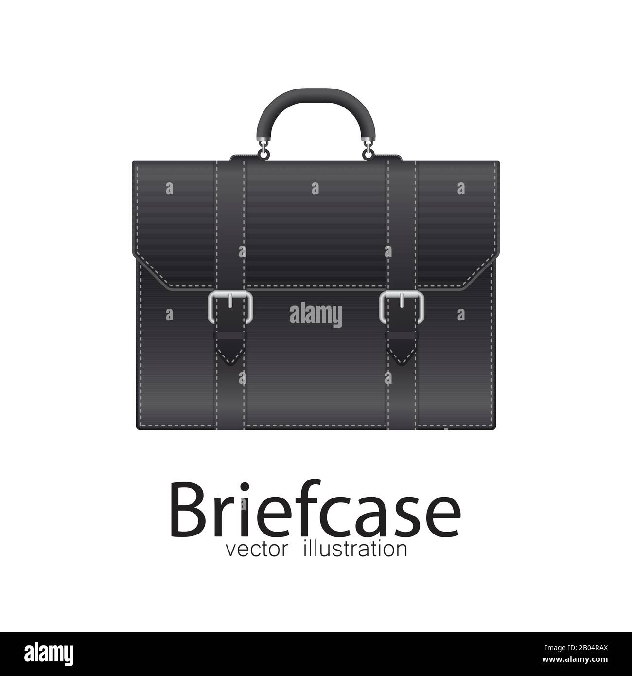 Business briefcase vector illustration isolated on white background ...