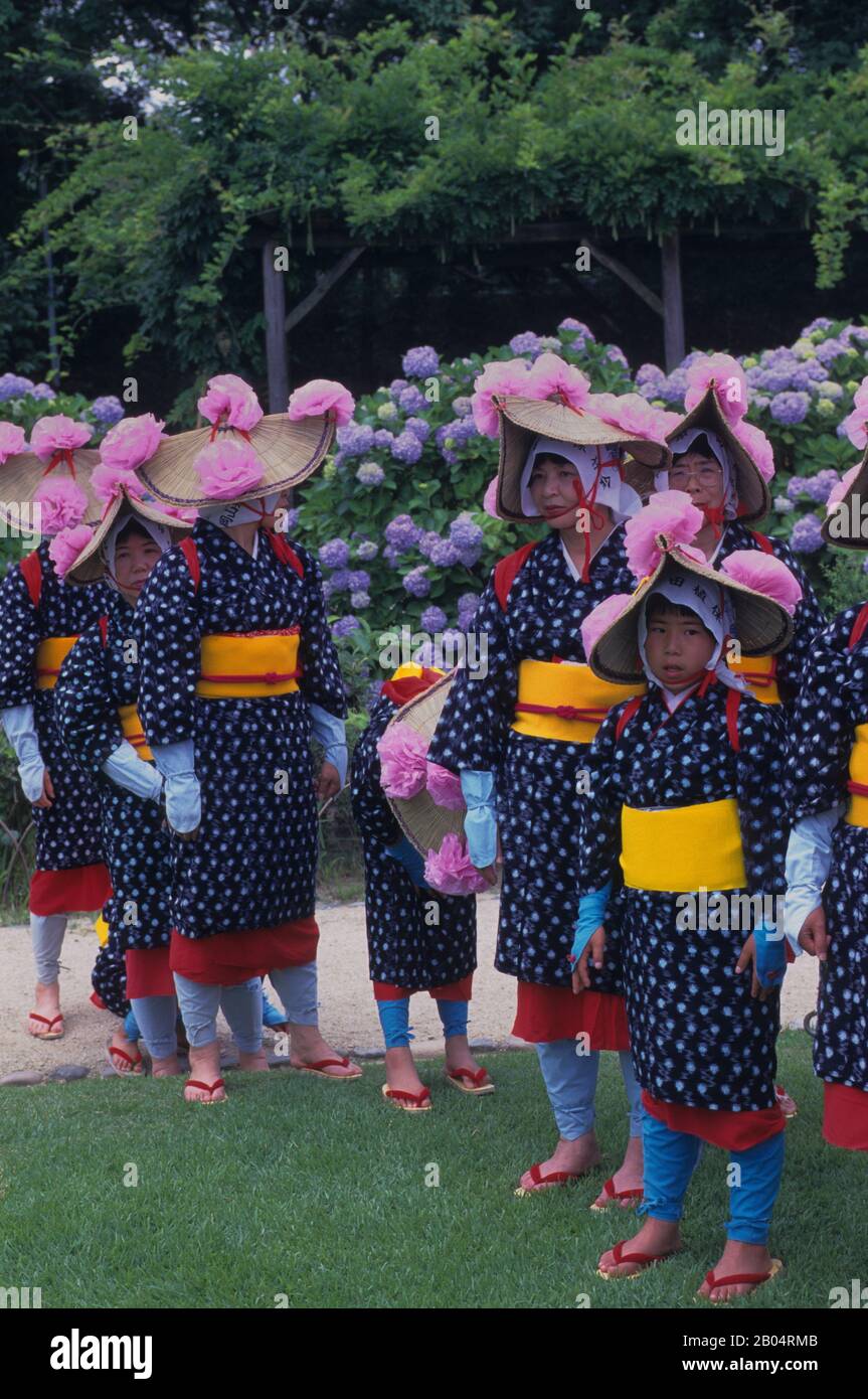Local farmers in traditional costumes during a farmers festival in the ...