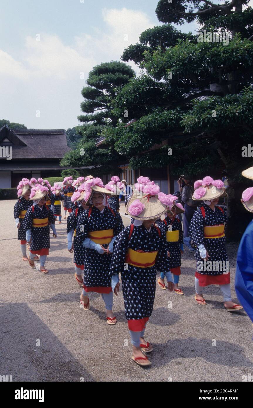 Local farmers in traditional costumes during a farmers festival in the ...