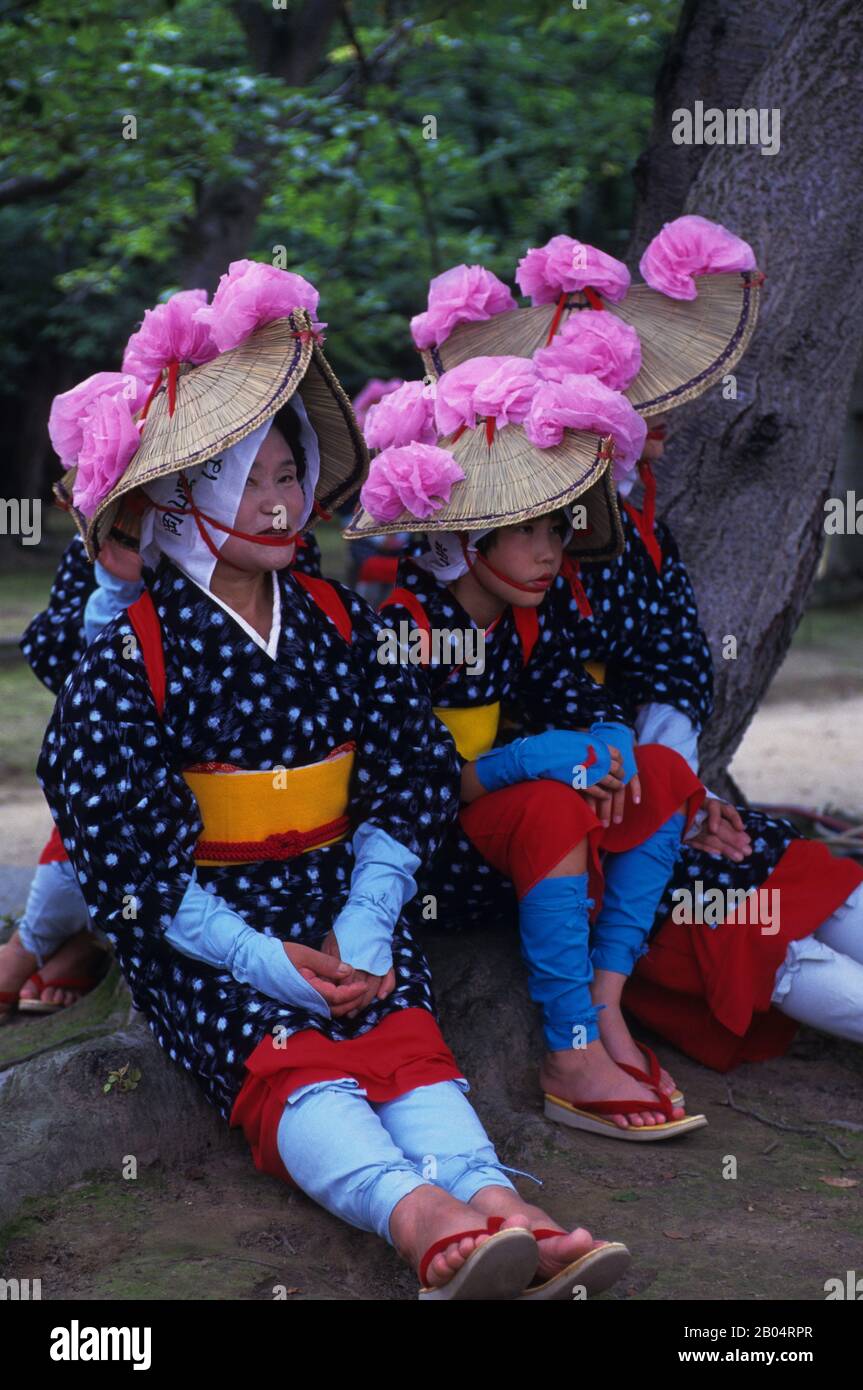 Local farmers in traditional costumes during a farmers festival in the ...