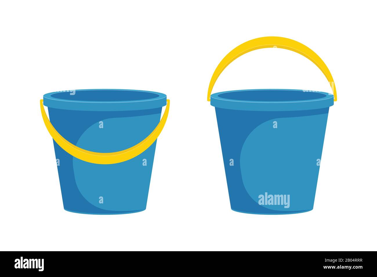 Bucket vector illustration in flat design isolated on white background ...