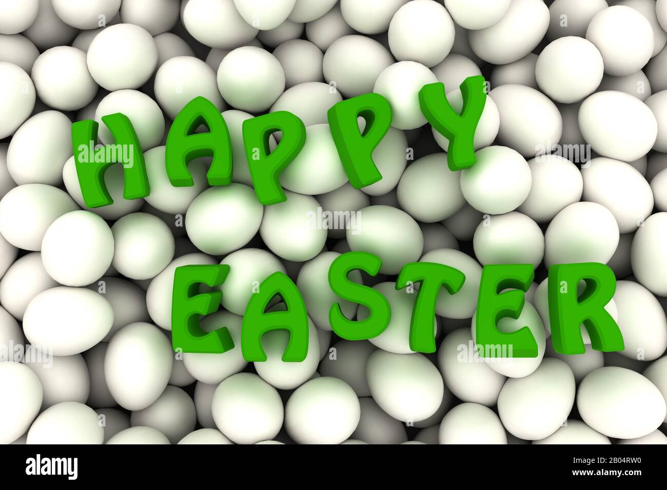 Colorless Easter Eggs (Computer generated illustration Stock Photo - Alamy