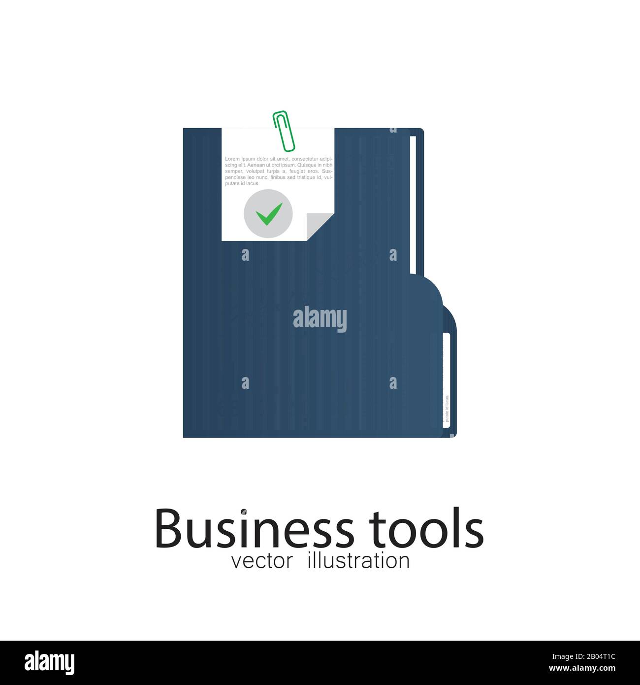 Business documents. Vector illustration in flat design Stock Vector ...