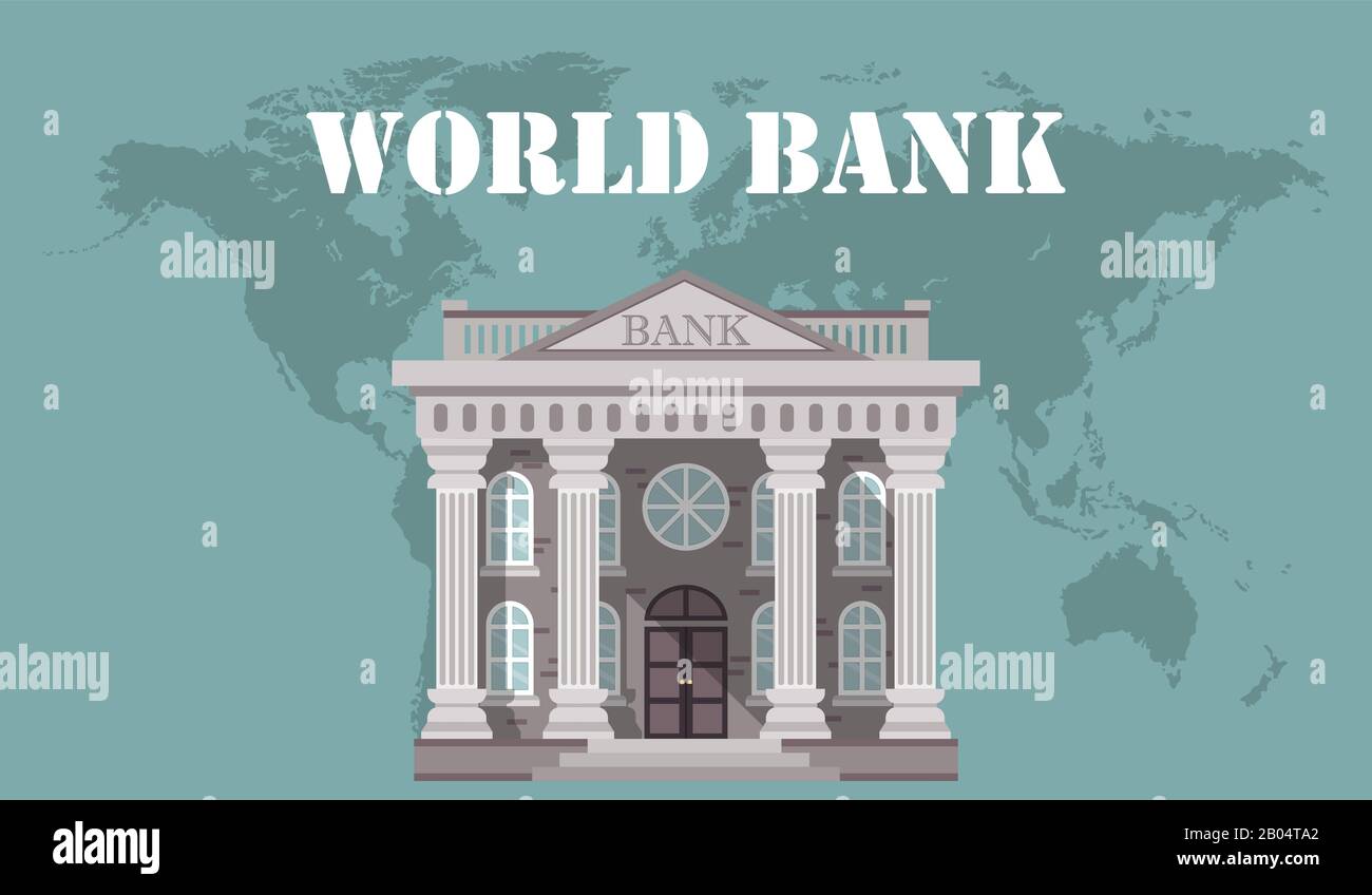 Concept of global foreign exchange market, banking system, banking ...