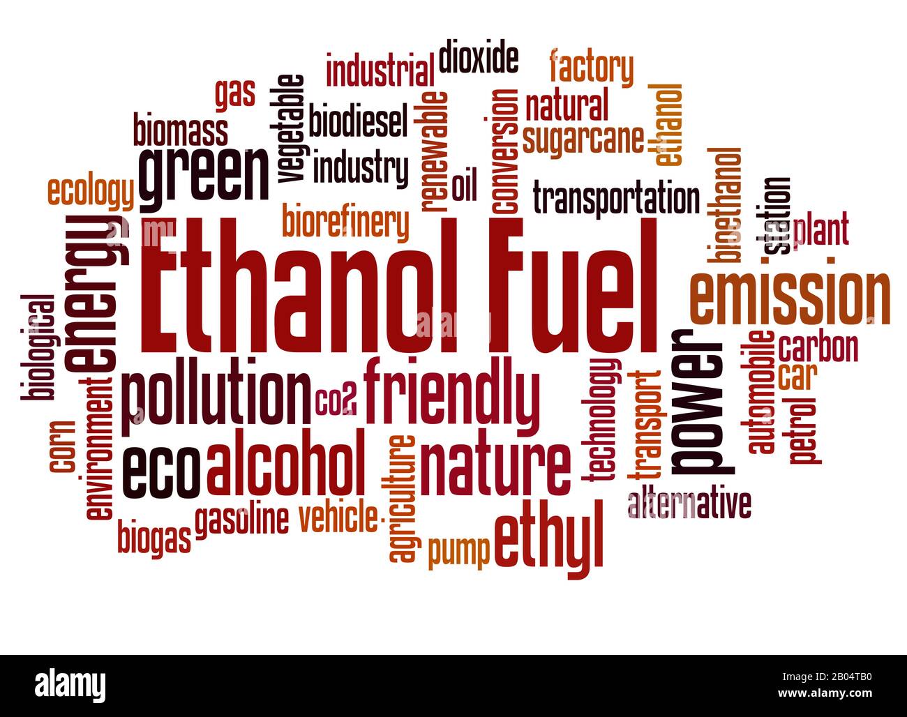 Ethanol fuel word cloud concept on white background Stock Photo - Alamy