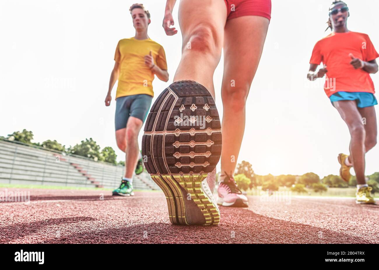 Athletes legs close up hi-res stock photography and images - Alamy
