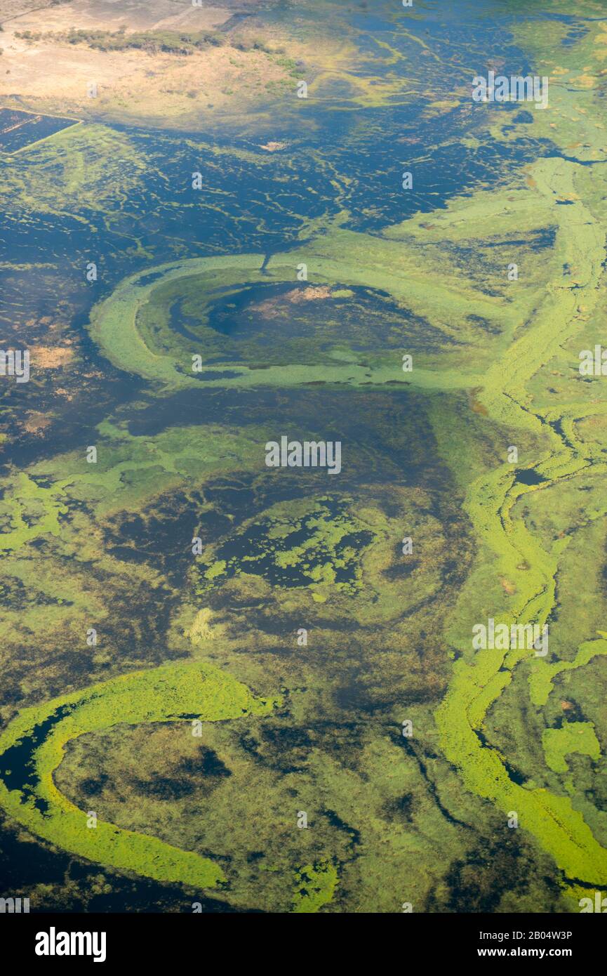 Aerial view of the Okavango Delta in northern part of Botswana Stock ...