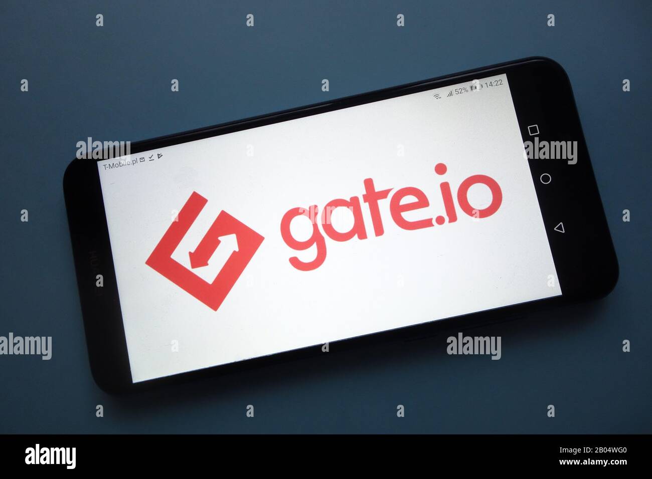 Gate.io cryptocurrency exchange logo displayed on smartphone Stock ...