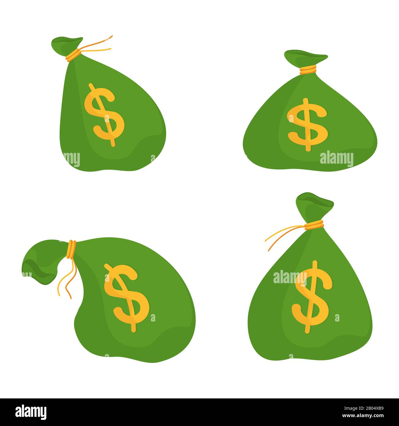 Set Of Tied Up A Green Bank Bag Metaphor Of Success And Wealth Stock set-of-tied-up-a-green-bank-bag-metaphor-of-success-and-wealth-stock