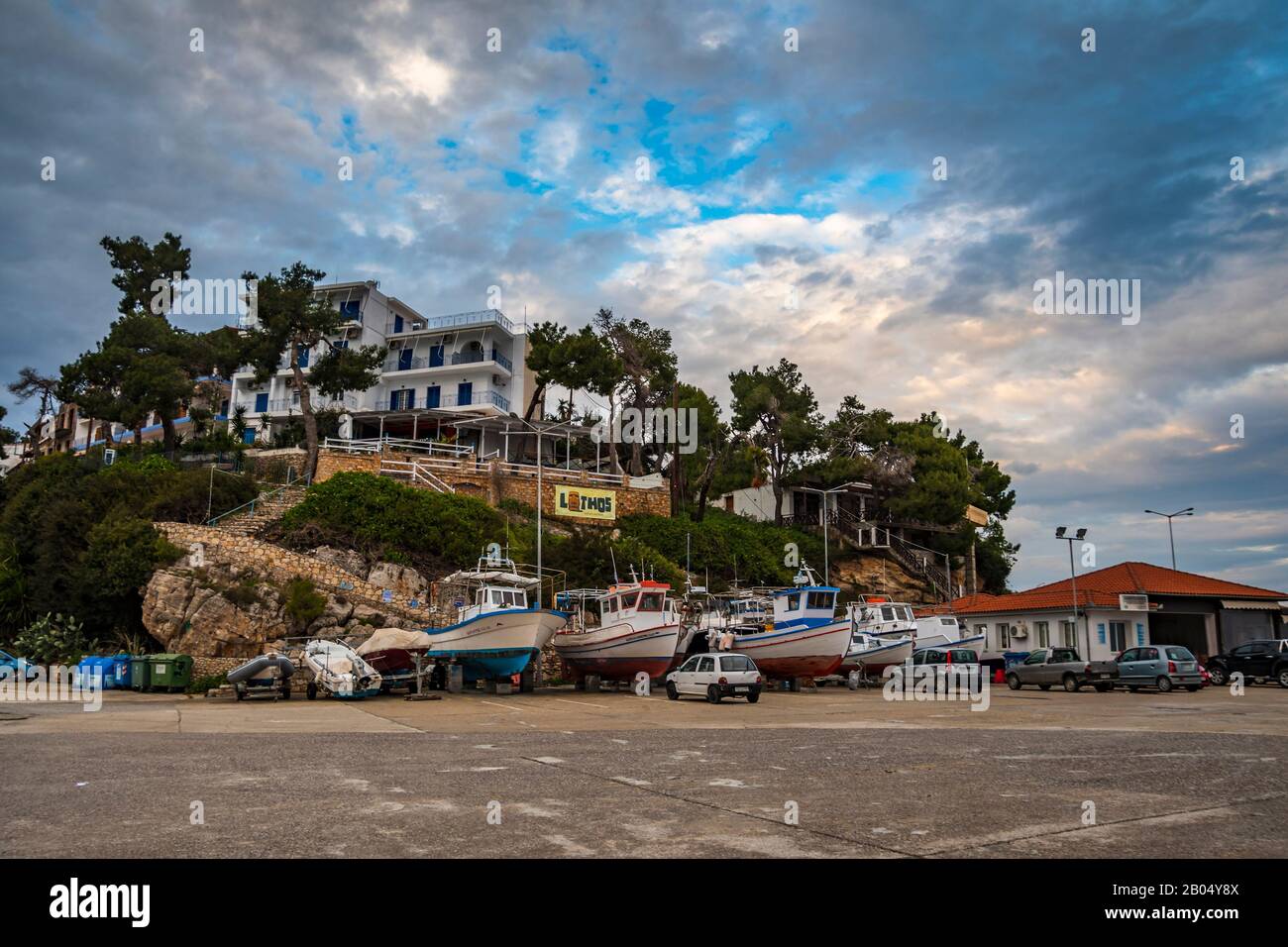 Patitiri Old Town Alonissos Greece High Resolution Stock Photography ...