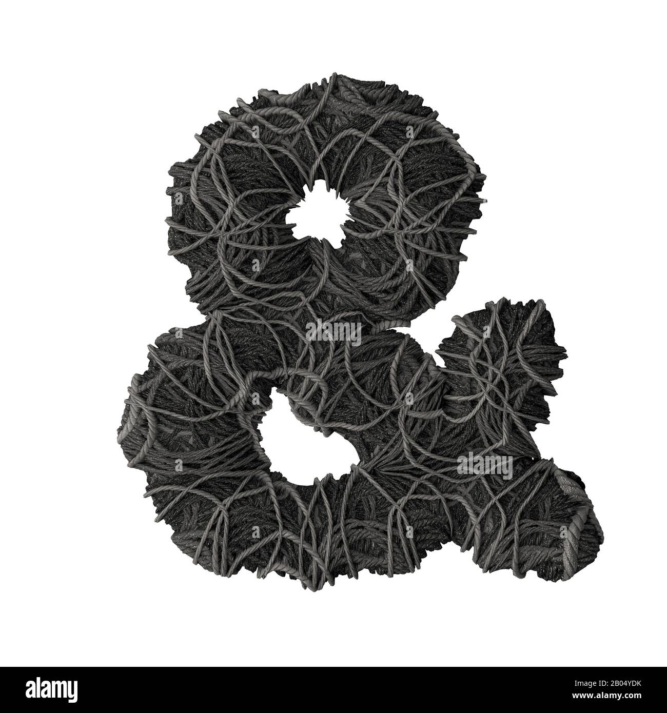 Symbol & stylized in the form of a rope pile - 3D render Stock Photo ...