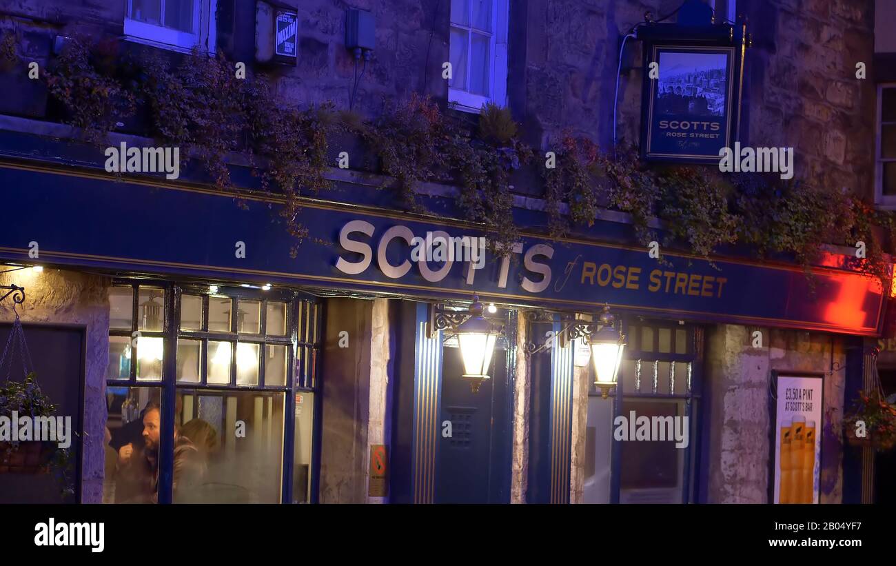 Scotts of rose street hi-res stock photography and images - Alamy