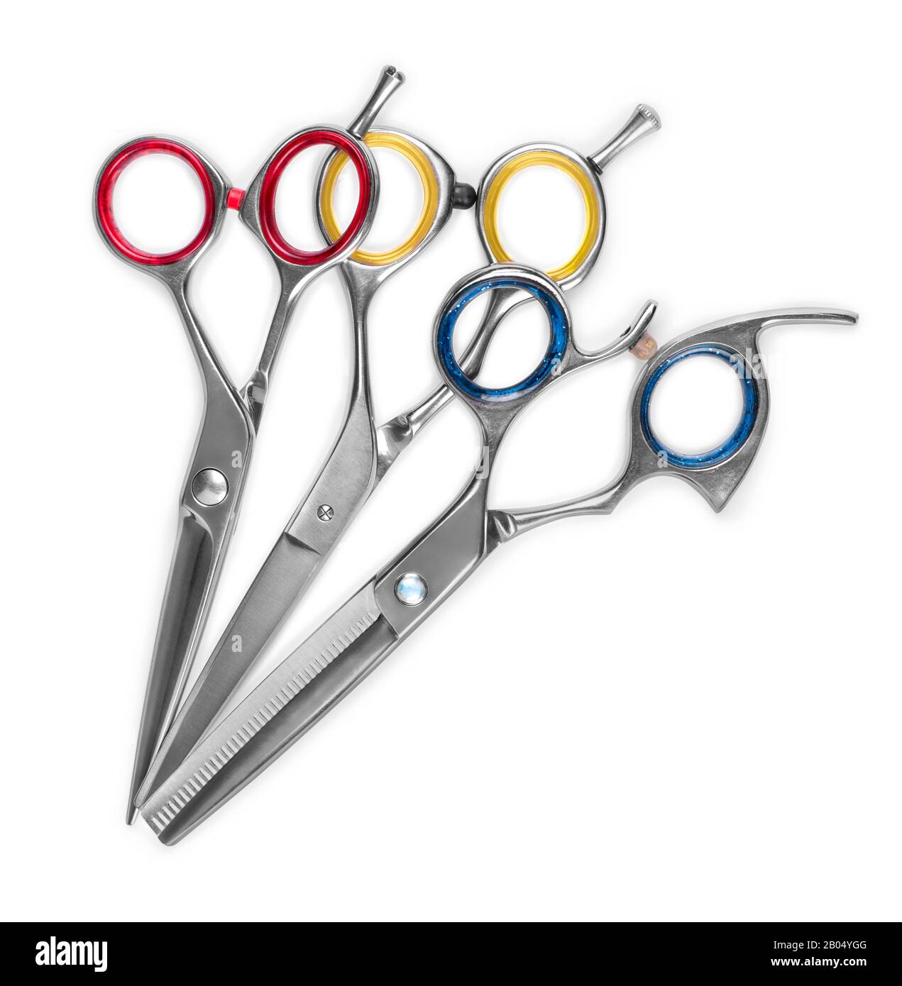 professional hair cutting scissors isolated on white background Stock ...