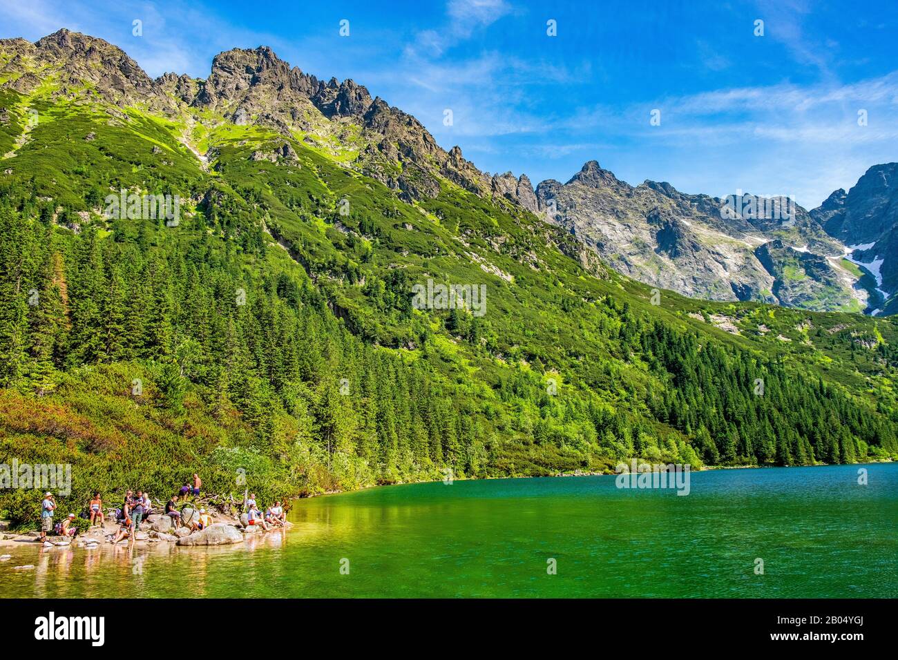 Zakopane, Poland - 2019/06/29: Crowds of tourists enjoying sunny ...