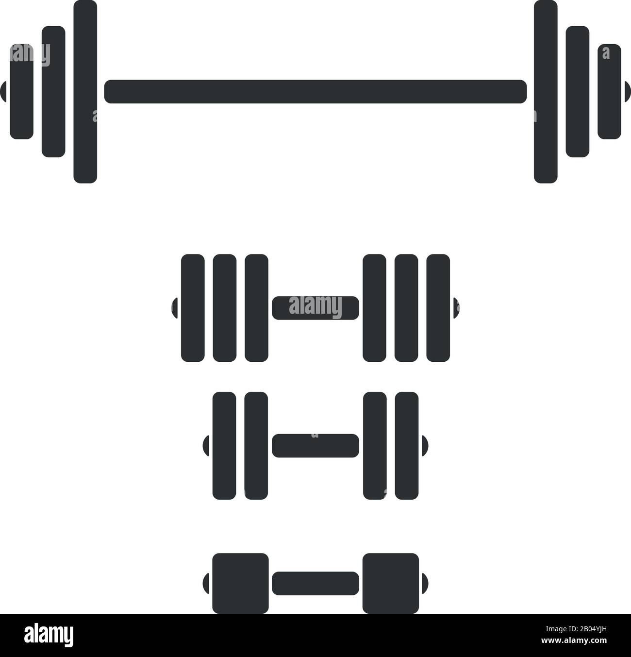 Gym sign with dumbbell. Gym sign with dumbbell on white background ...