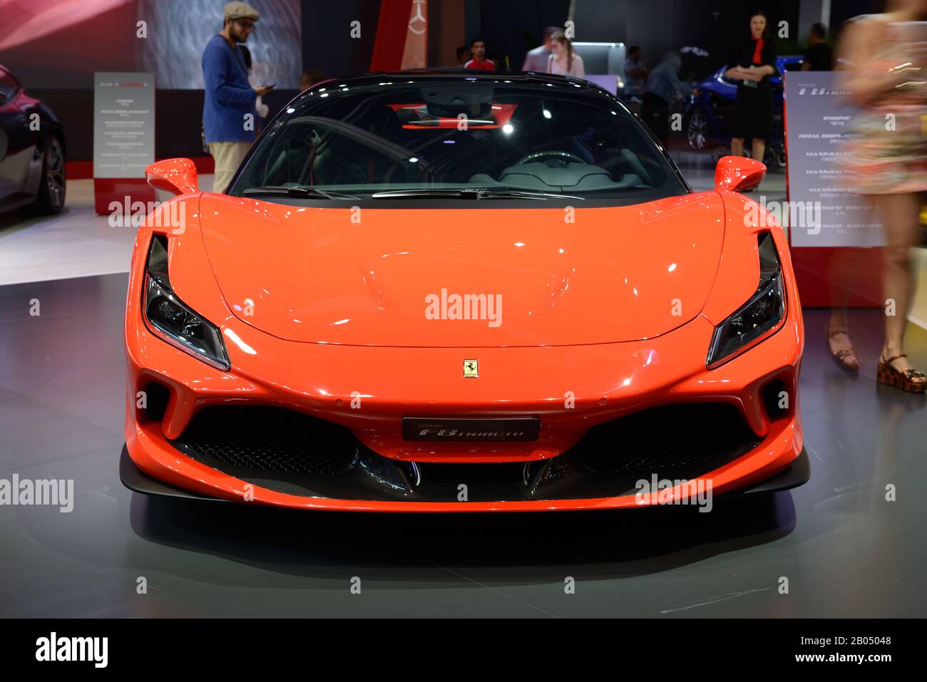 DUBAI, UAE - NOVEMBER 16: The Ferrari F8 Tributo sportscar is on Dubai ...