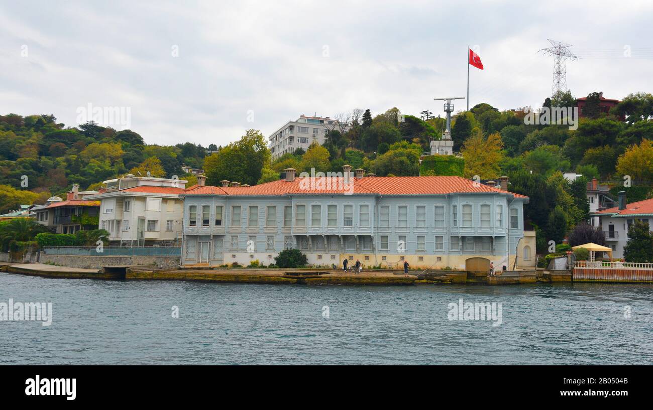 Istanbul, Turkey - September 16th 2019. Fishermen on the waterfront of ...