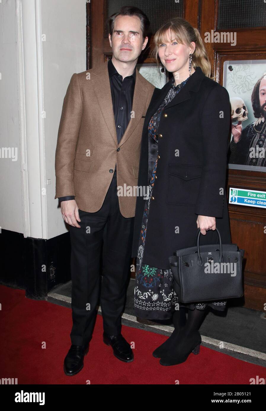 London, UK. Jimmy Carr and Karoline Copping at The Upstart Crow Press ...