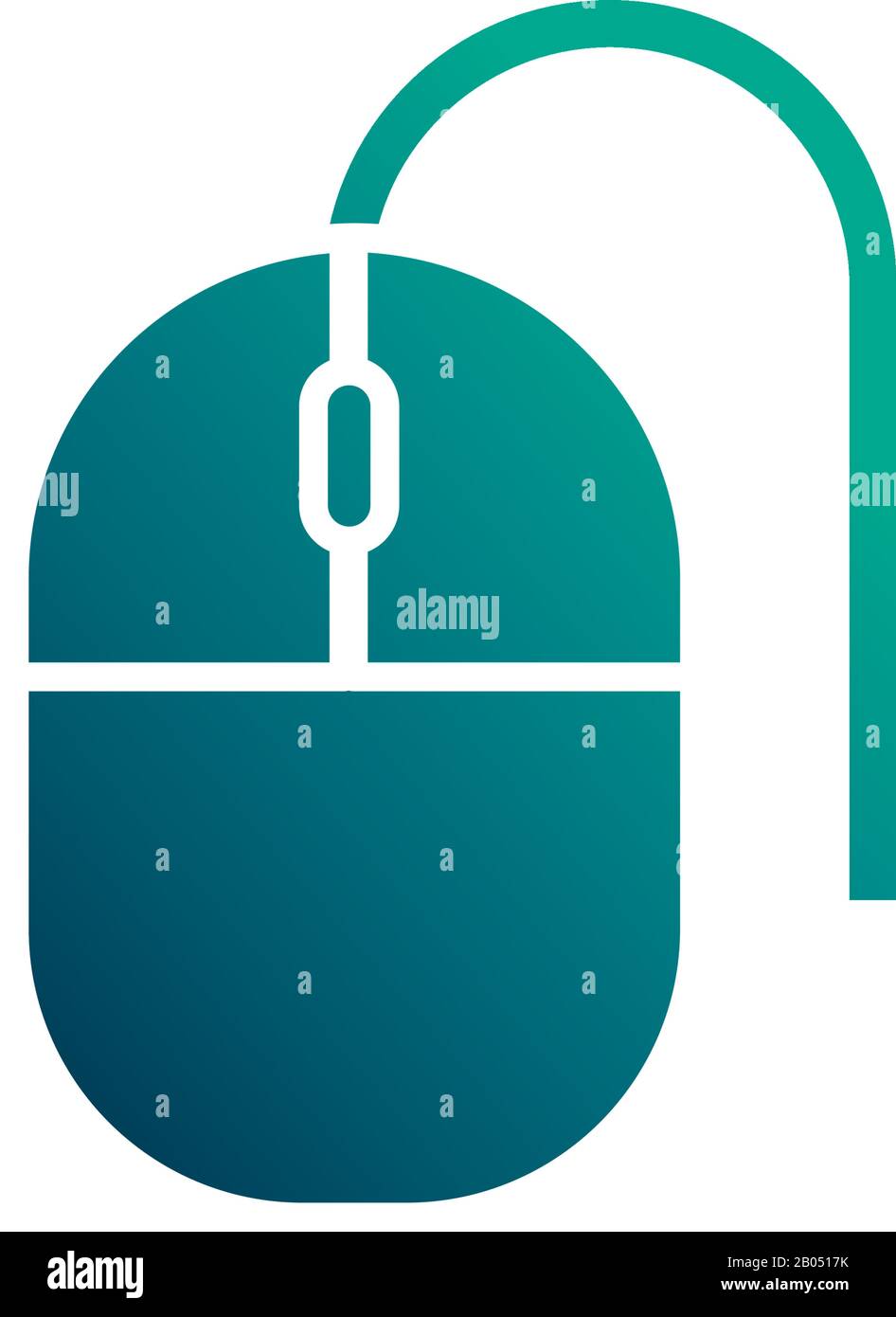 computer mouse, gradient style icon vector illustration design Stock ...