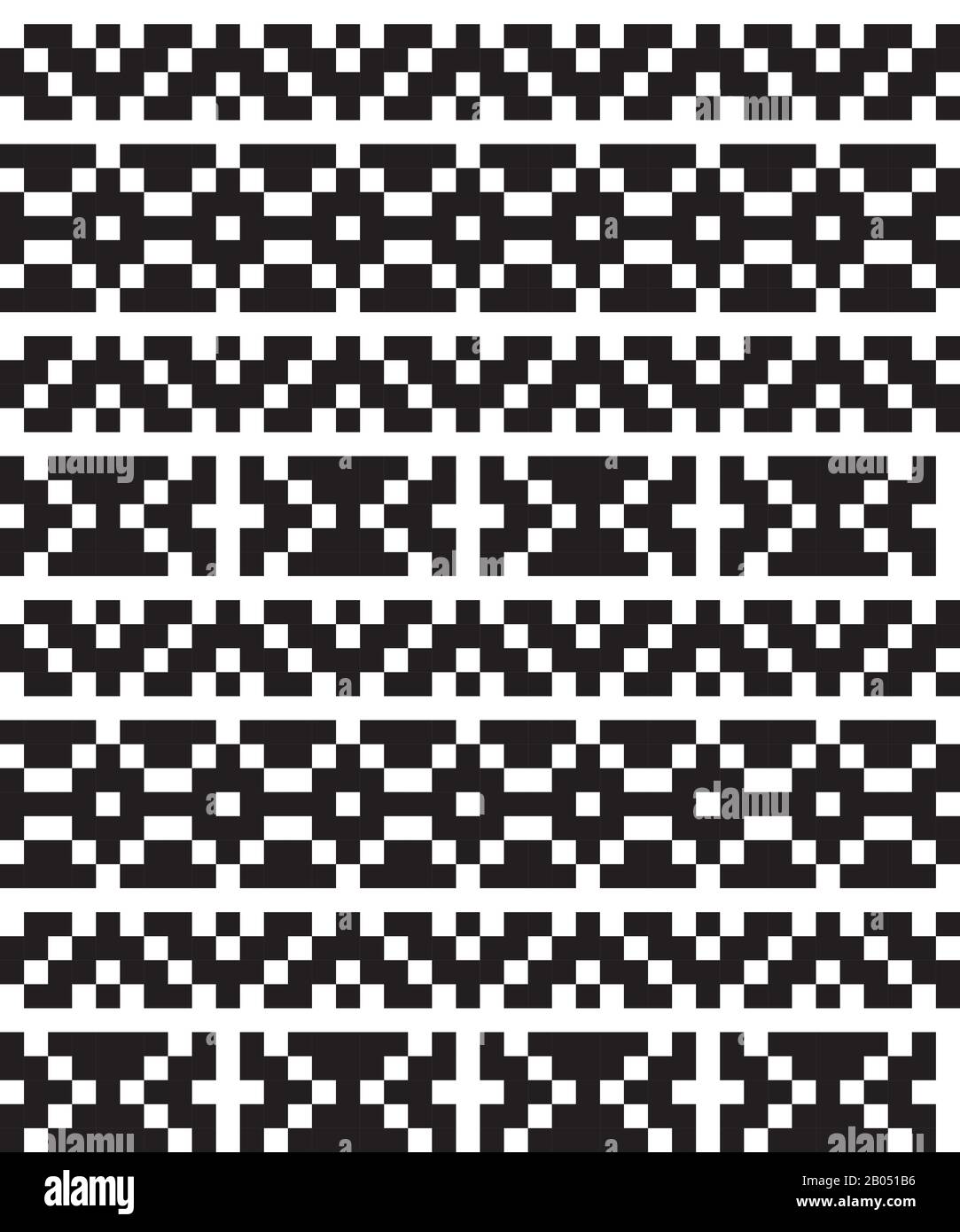 Modern Ethnic Fair Isle Seamless Pattern - This is a fair isle pattern ...