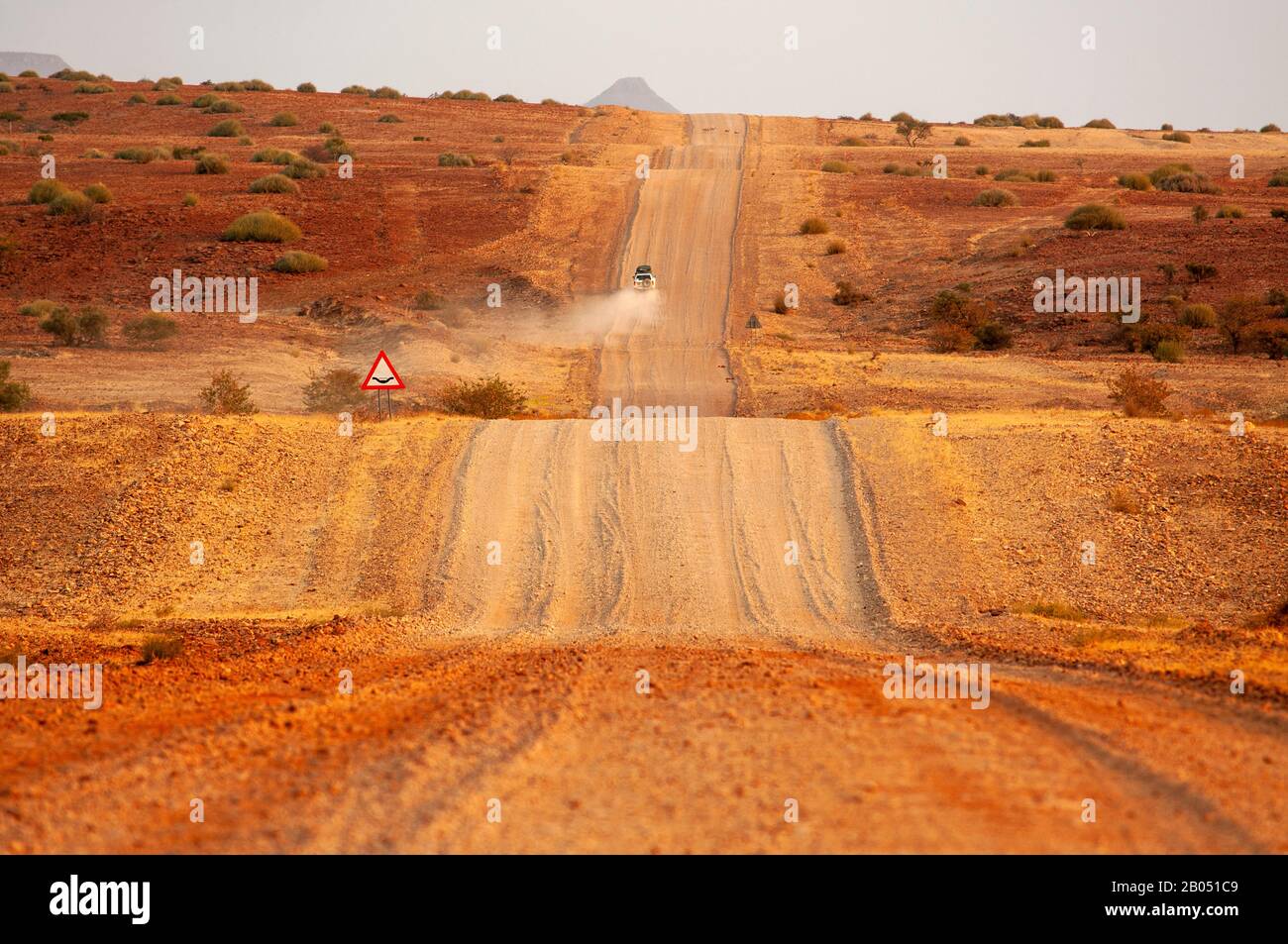 Gravel road leading to Skeleton Coast, Namibia Stock Photo - Alamy