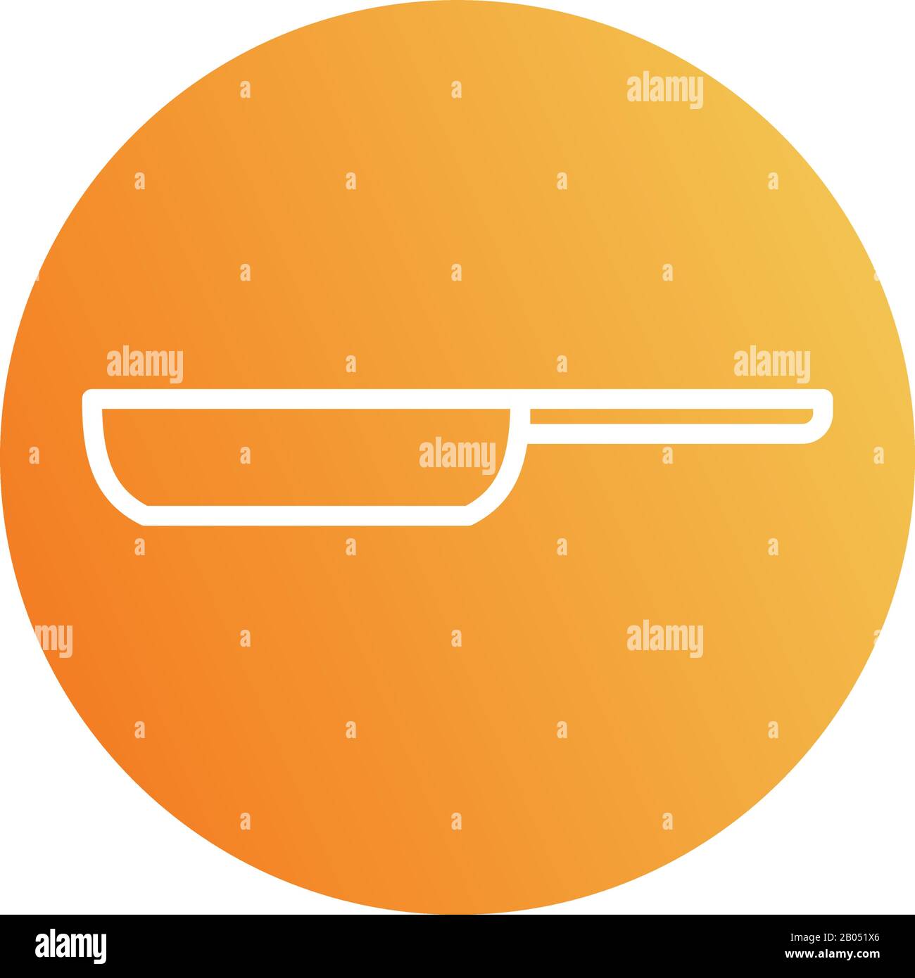 Isolated frying pan block style icon vector design Stock Vector Image ...