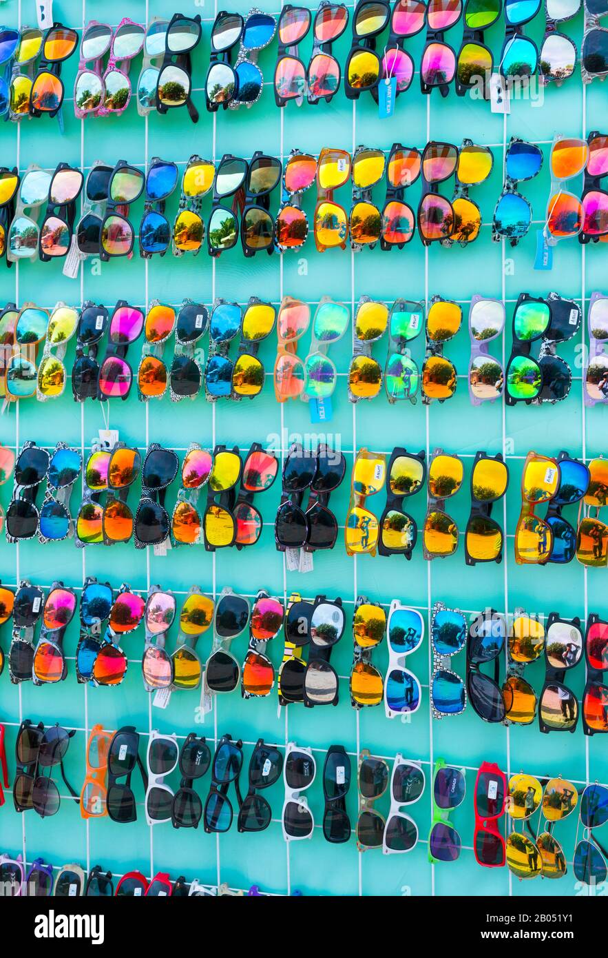 Glasses street stall, San Blas Town, Matanchen Bay, Pacific Ocean ...