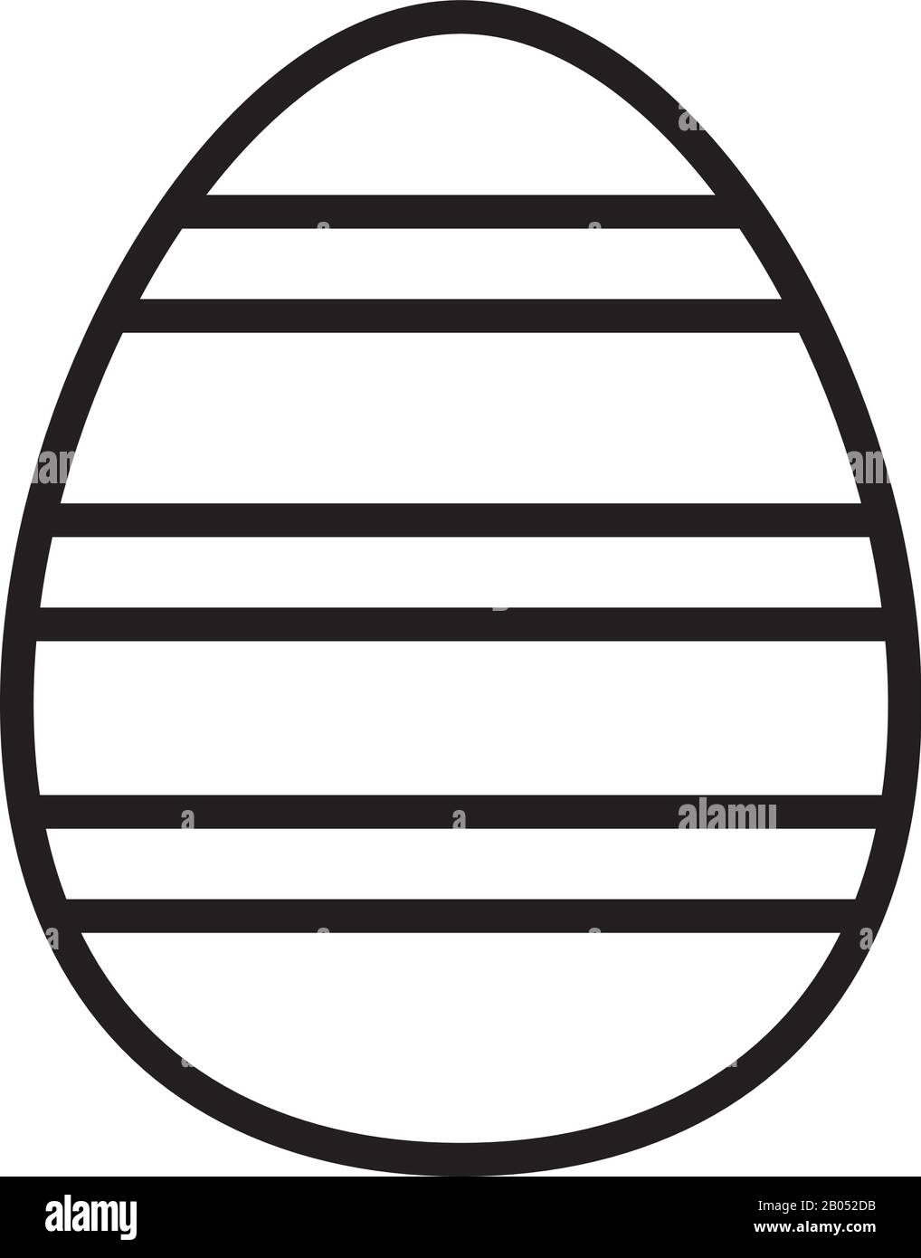 easter egg painted with stripes line style Stock Vector Image & Art - Alamy