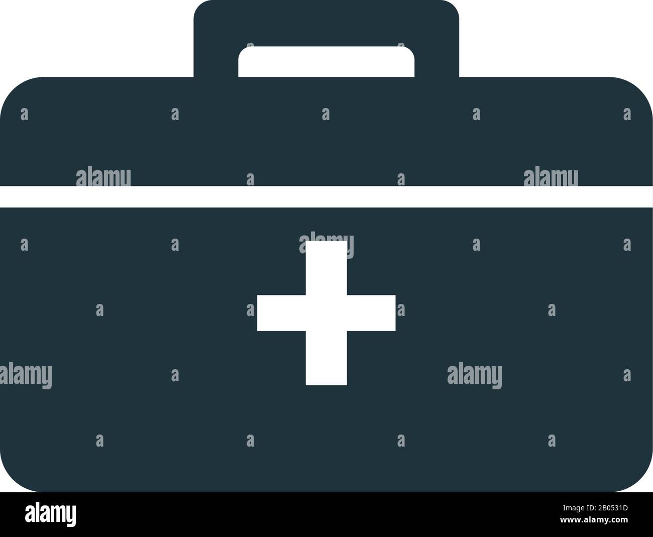 first aid kit medical, silhouette style icon vector illustration design ...