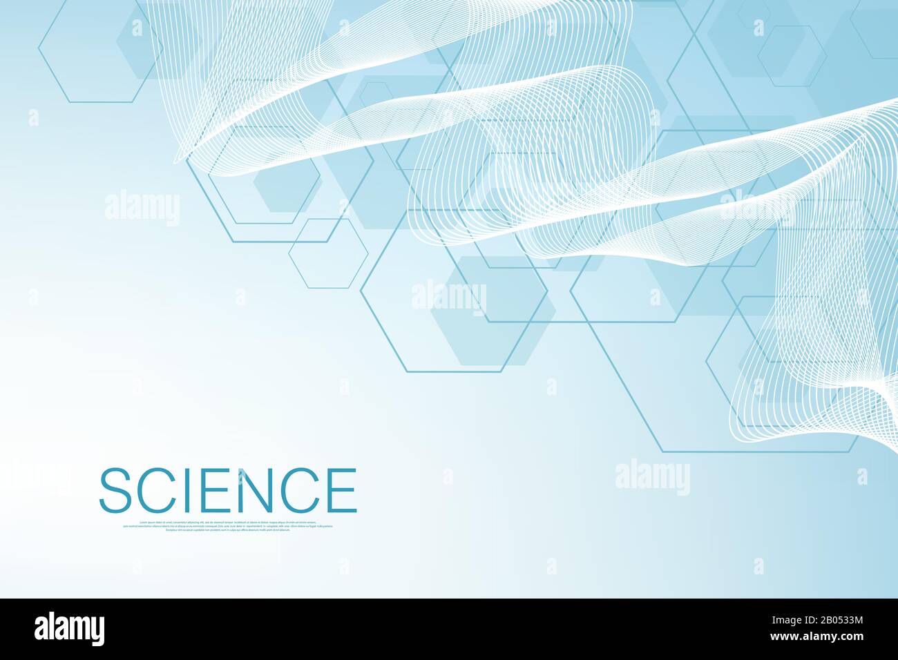 Hexagons abstract background with geometric shapes. Science, technology ...