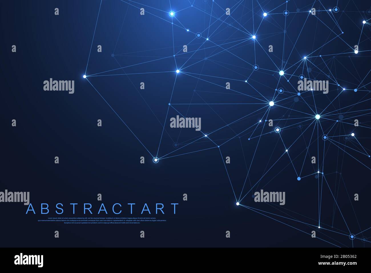 Abstract plexus background with connected lines and dots. Plexus geometric effect. Digital data ...