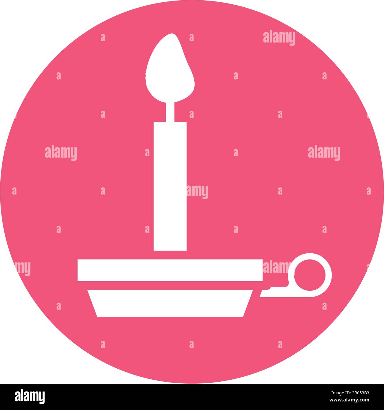 candle fire flame block style icon Stock Vector Image & Art - Alamy