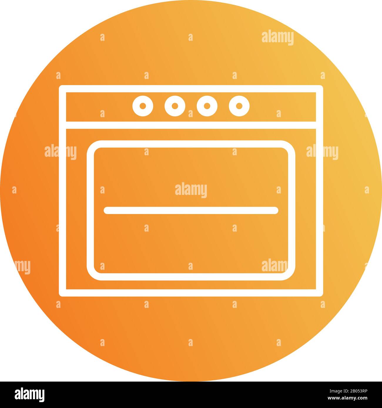 Isolated stove block style icon vector design Stock Vector Image & Art ...