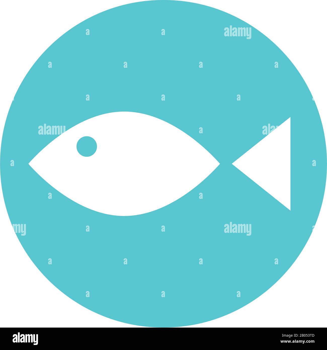 cute fish animal block style icon Stock Vector Image & Art - Alamy