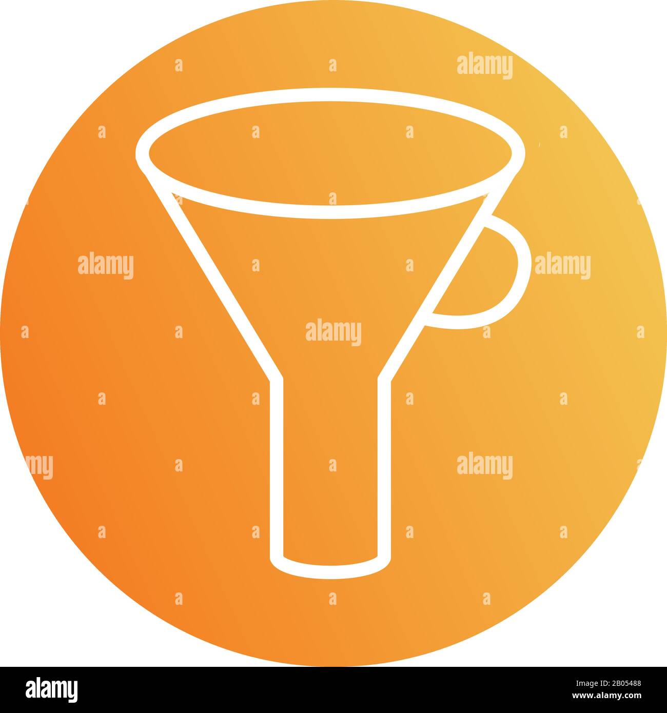 Isolated funnel block style icon vector design Stock Vector Image & Art ...