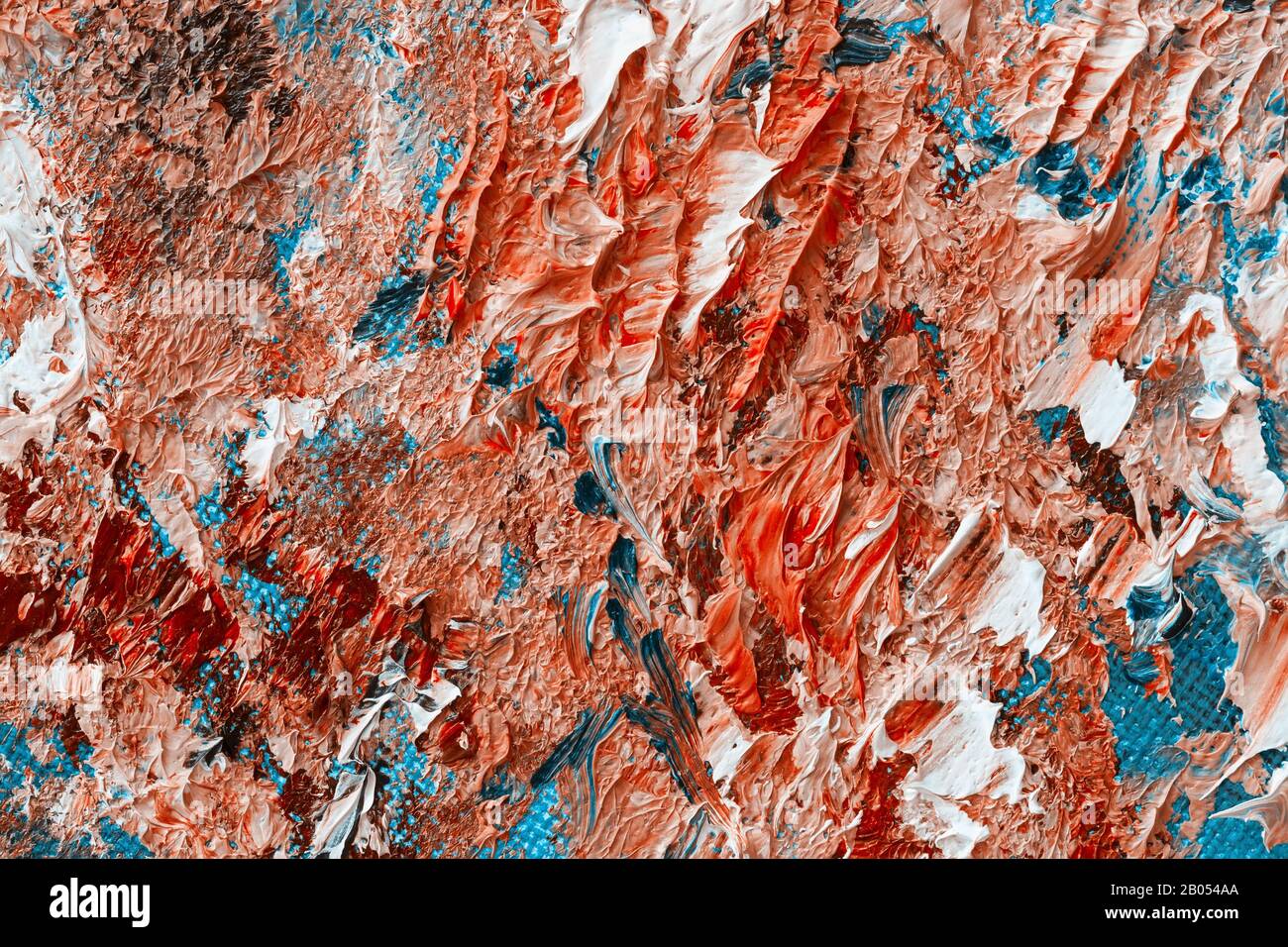 Bright spots and smears of oil painting on canvas, paint samples ...
