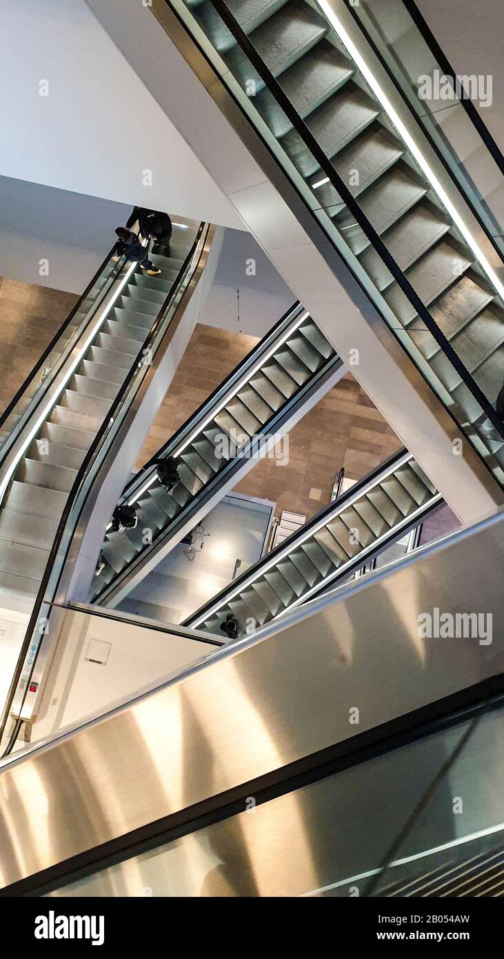 Pedestrian escalator hi-res stock photography and images - Alamy