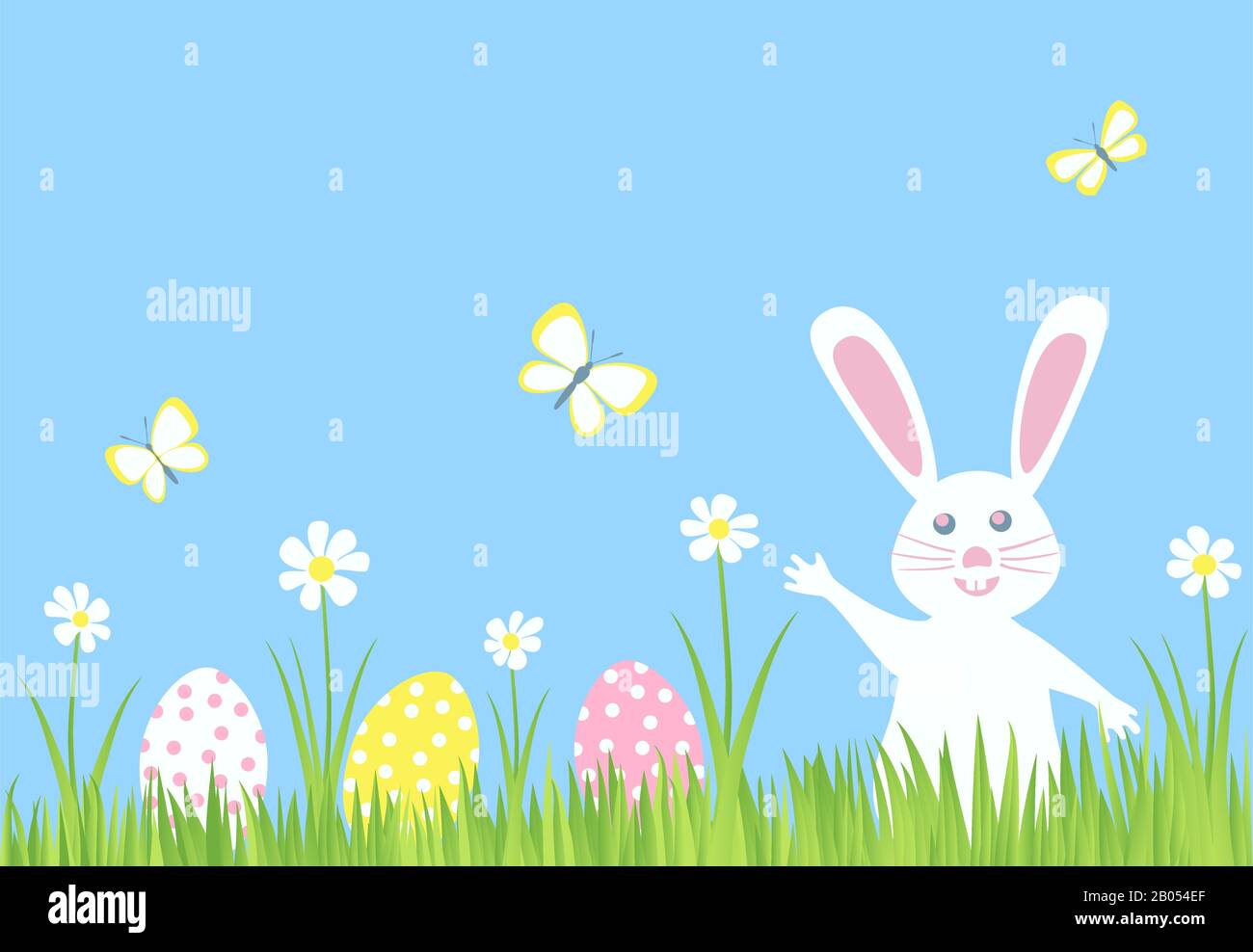 Cartoon rabbit flowers hi-res stock photography and images - Alamy